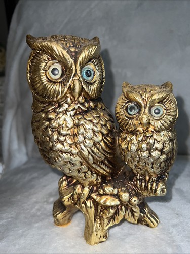 Vtg OWL Original Lenwile Ardalt Artware Japan Gold Tone Ceramic ...