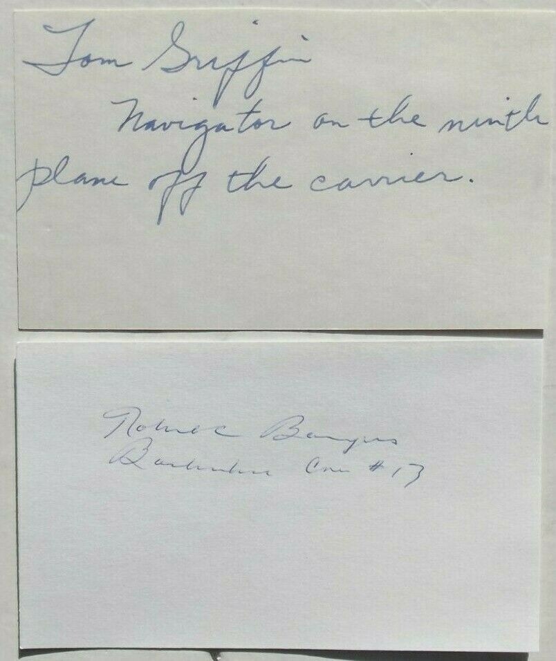 Jimmy Doolittle & 9 Doolittle Raiders Autograph Cards Tokyo Raid 1942 U ...