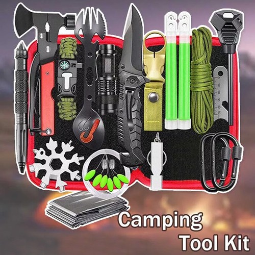 SOS Tool Emergency Survival Equipment Kit Tactical Outdoor Camping ...