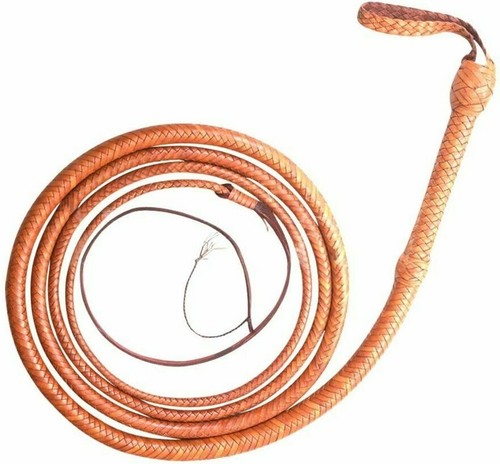 Kangaroo Leather Hide Bullwhip 04 to 16 Feet,16 Plaits Indiana Jones ...