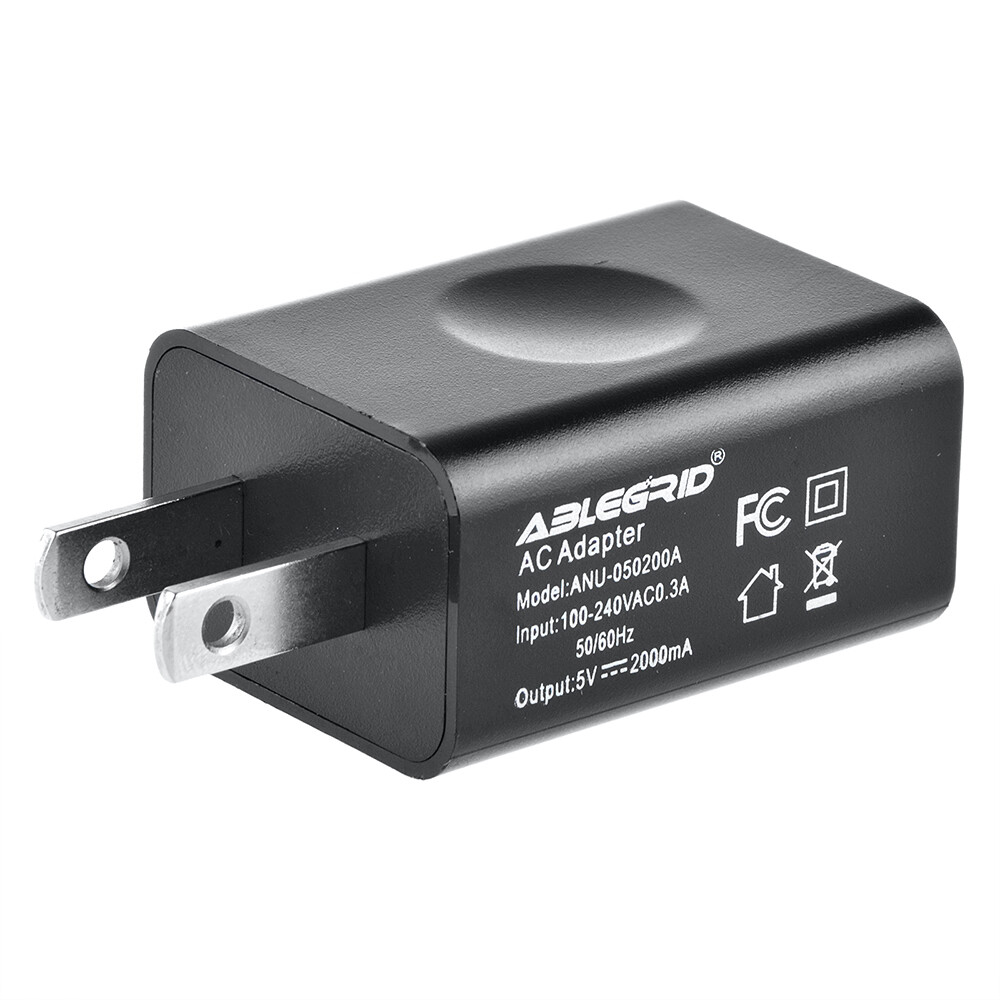 US Plug 5V 2A USB Port Wall Charger 5 Volt 2 Amp AC-DC Power Adapter ...