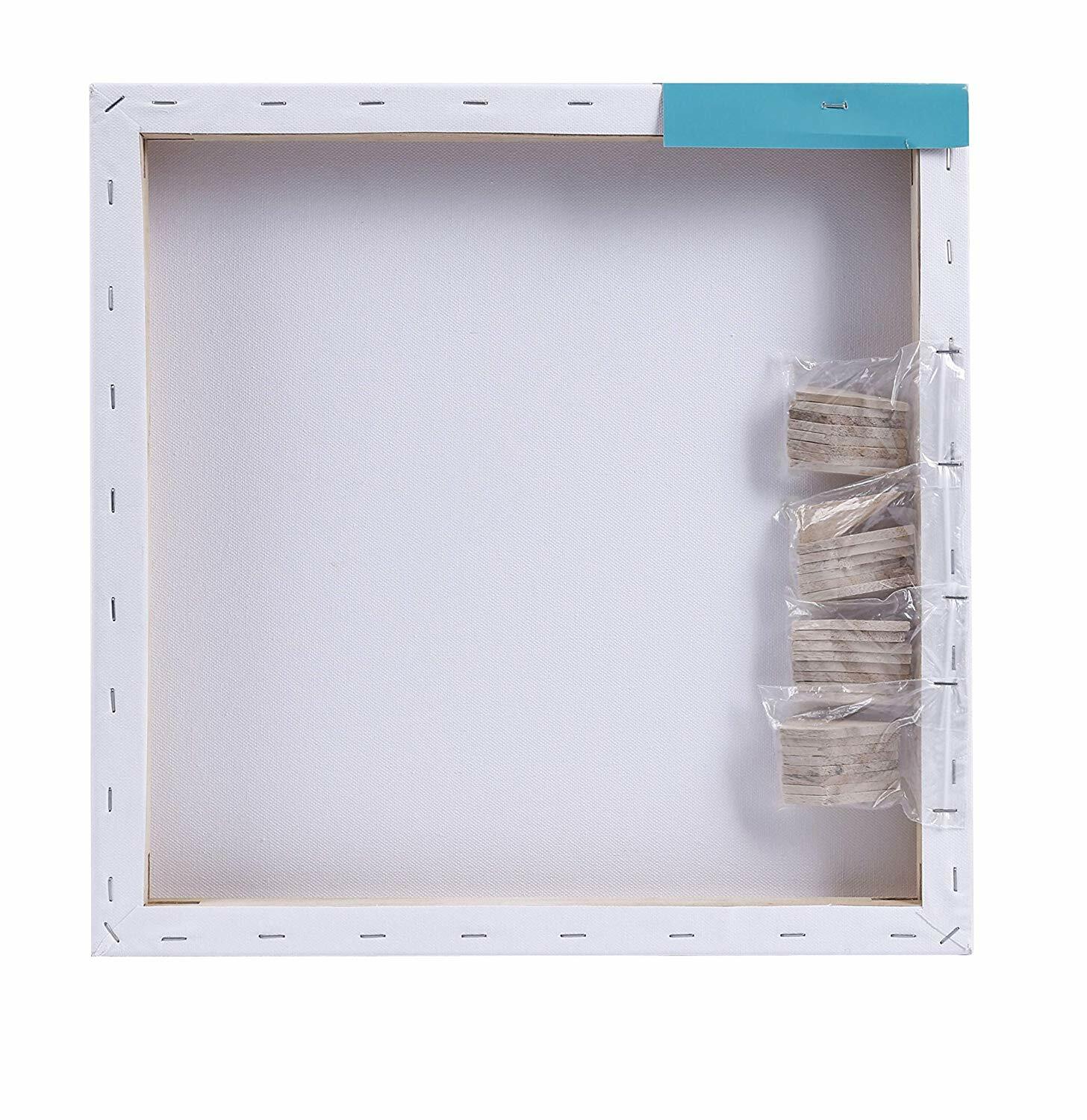 4Pack Artist Framed Blank Canvas 40x40 40x50cm 80x100cm Deep Edge 3.8cm ...