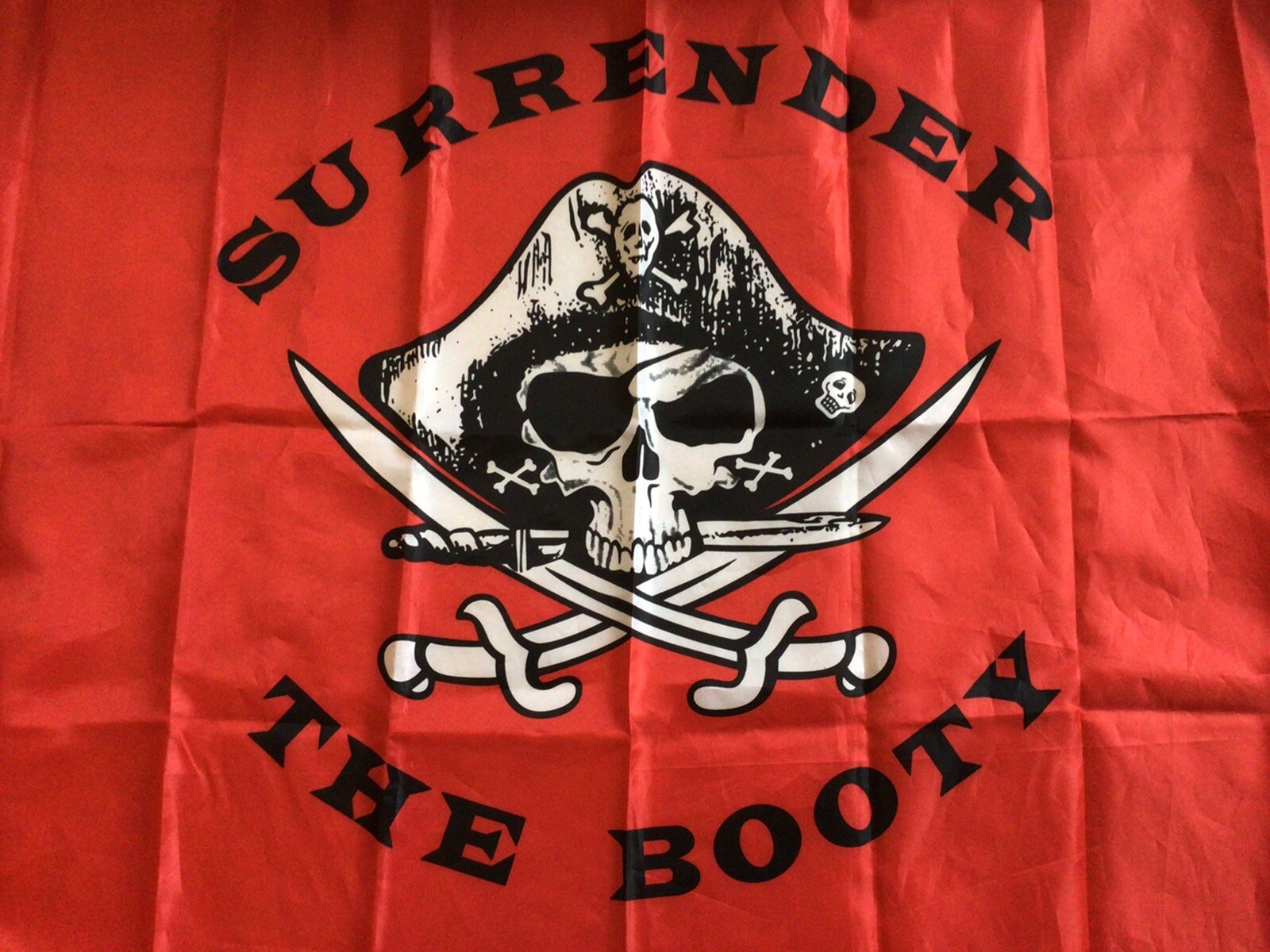 Jolly Roger Surrender The Booty Pirate Flag Ship Banner Pennant Sign ...