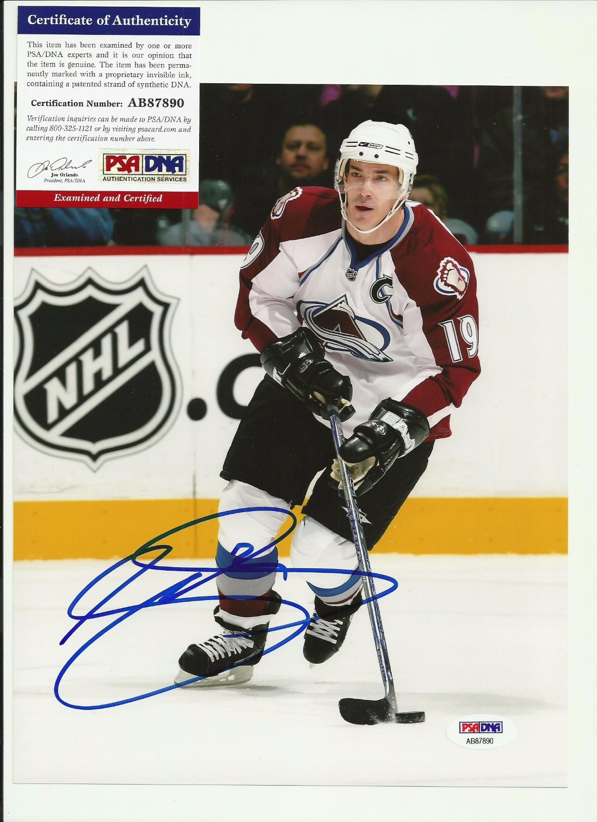 Joe Sakic | Autographed Hockey Memorabilia & NHL Merchandise