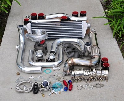 for Integra B18 Bolt-On Turbo Kit Polish Intercooler Pipe RS bov Black ...