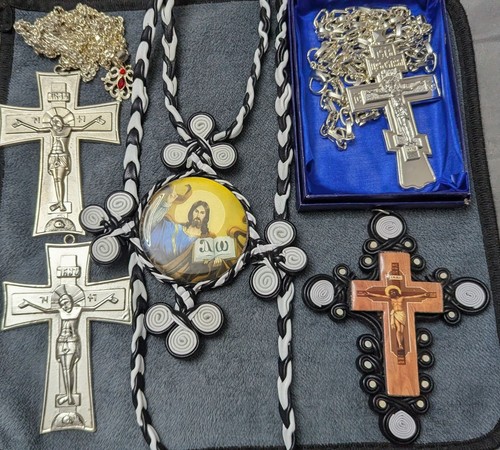 Lot of 5 Orthodox Priest Pectoral Crosses – Religious Church Jewelry | eBay