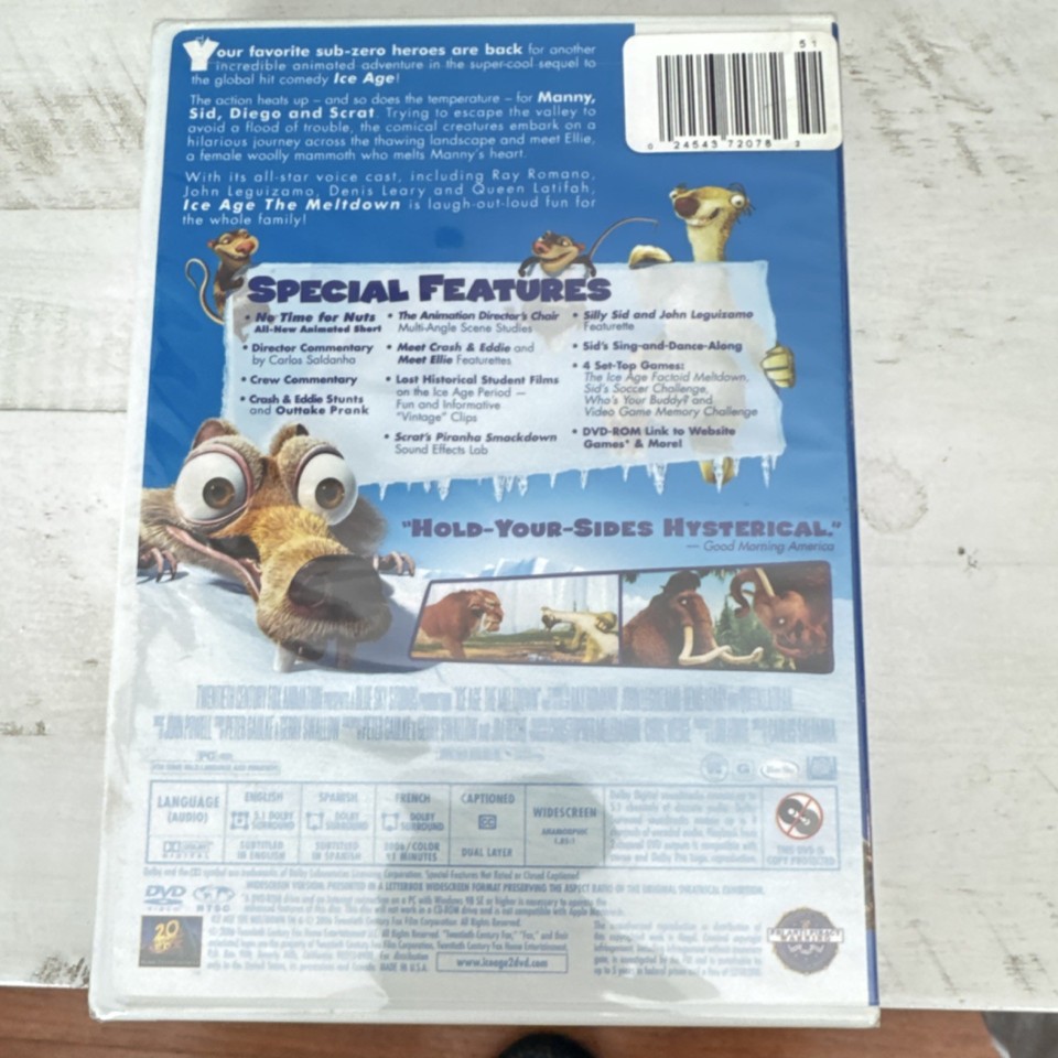 20th Century Fox Ice Age The Meltdown DVD Promo Widescreen Edition ...