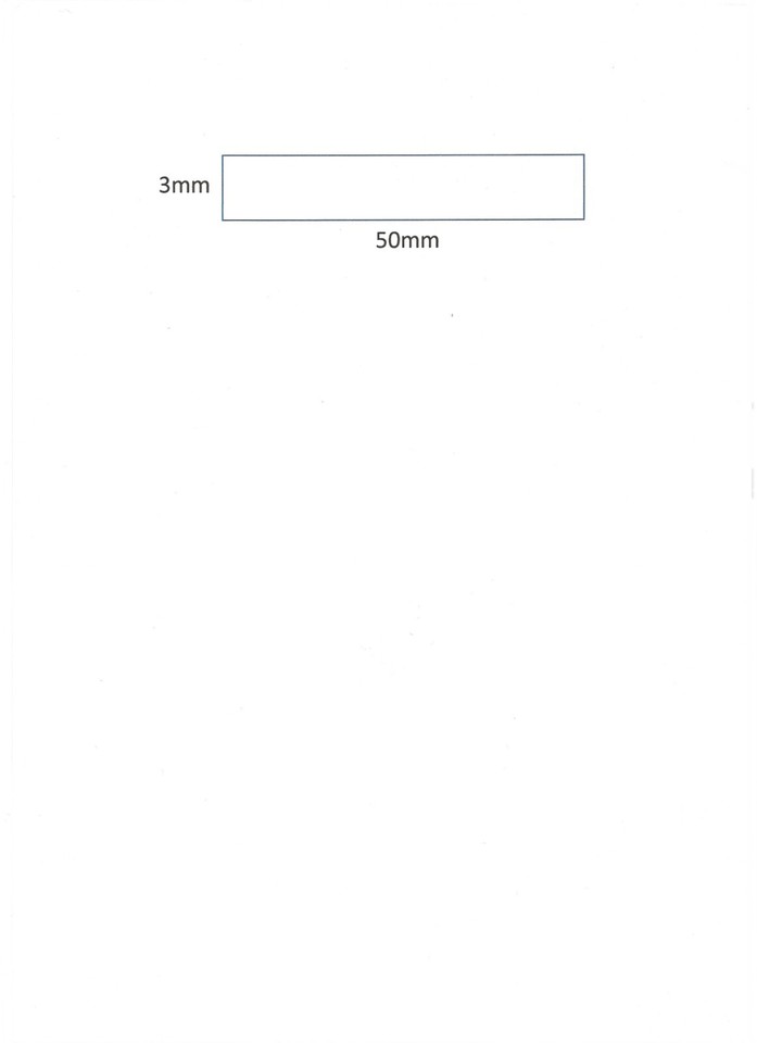 FLEXIBLE PVC PLASTIC FLAT BAR STRIP 10mm - 50mm WHITE 1 to 25 METRE ...