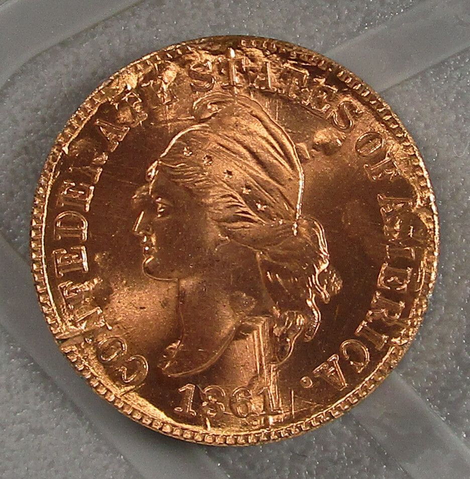 1861 Confederate Cent Restrike from original Die (J0046) | eBay