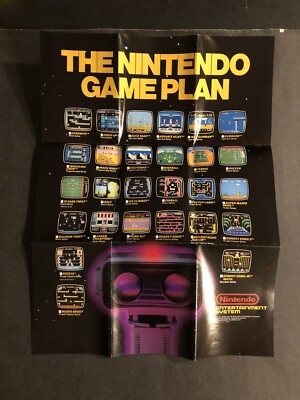 nintendo nes rob robot deluxe 1986 Test Market Small Poster Insert Only ...