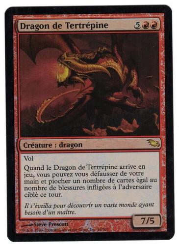 Magic-Style MTG - Knollspine Dragon - French Shadowmoor FOIL - EX/EX+ ...