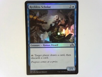 Foil Reckless Scholar Shadows over Innistrad - Magic the Gathering MTG - Blue | eBay