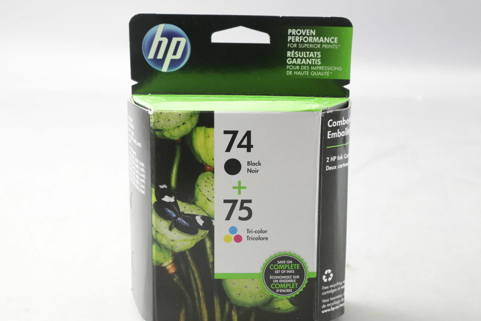 74&75 HP black color COMBO ink OfficeJet J5750 J5780 J6450 J6480 ...