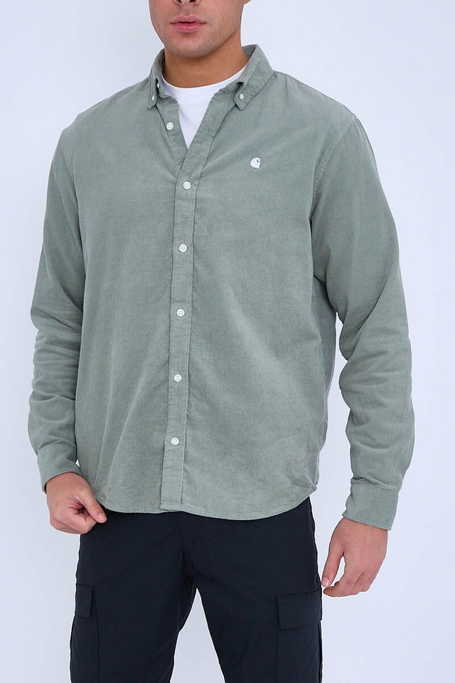 Mens Carhartt WIP Madison Corduroy Cord Shirt Jacket Cotton Shacket ...