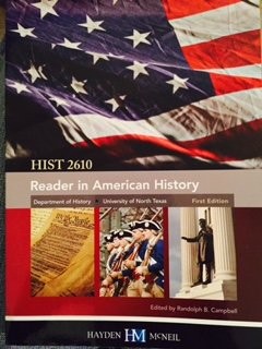 READER IN AMERICAN HISTORY HIST 2610 By U - Hardcover 738062146| eBay
