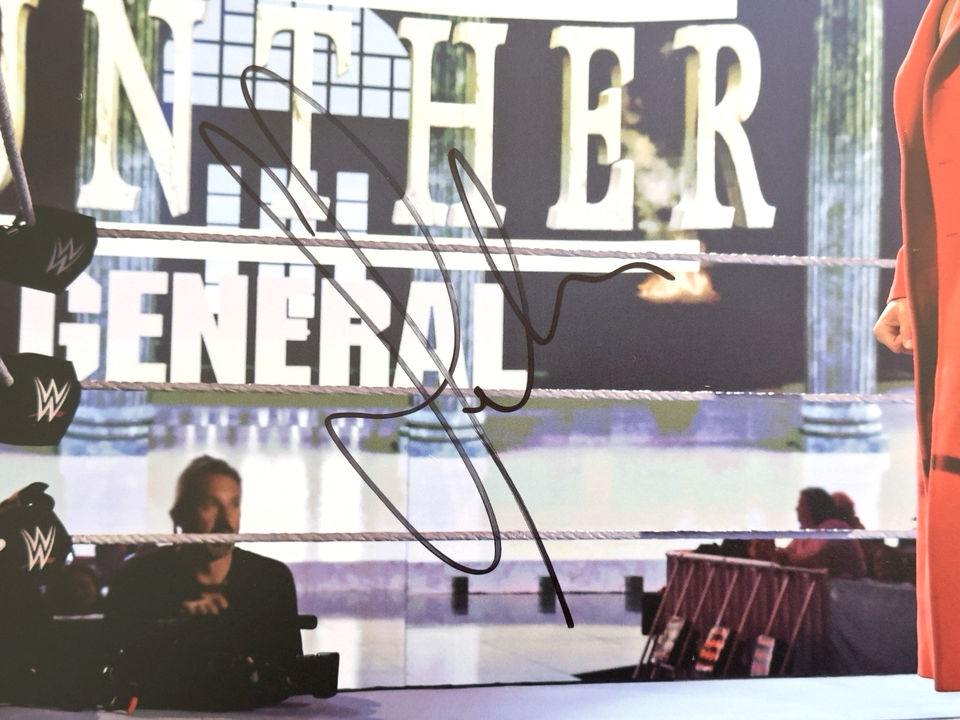 GUNTHER Signed Autograph 16x20 Photo WWE Authentic Sticker FANATICS ...
