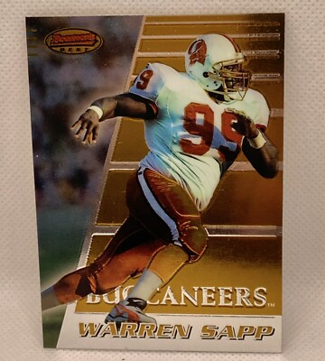 1996 Bowman's Best Football Warren Sapp #48 HoF Packers Bucs *ROOKIE ...