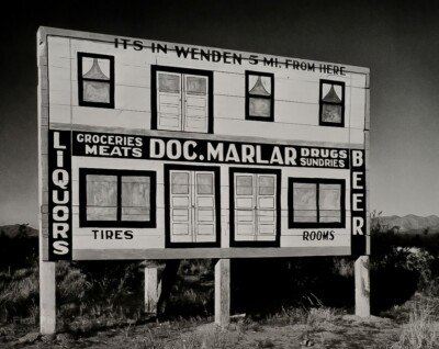 1942/72 Vintage ANSEL ADAMS General Store Billboard Sign Wenden Utah ...