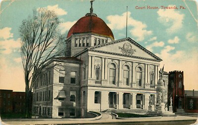 Courthouse Towanda Pennsylvania Postcard Divided Unstamped Unused | eBay