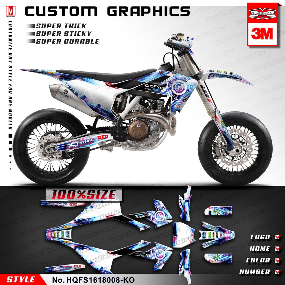 Kungfu Graphics Custom Sticker Kit for FS 450 TE FE 150 250 300 2017 ...