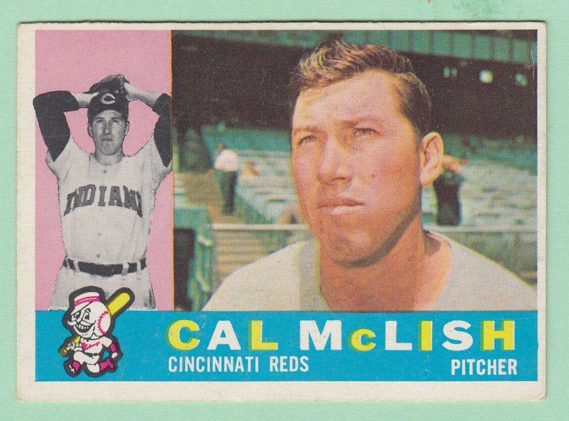 1960 Topps # 110 Cal McLish -- Cincinnati Reds -- Box 722-187 | eBay