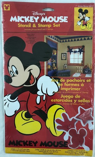 Mickey Mouse Stencil & Stamp Set Home Decoration Decor | eBay