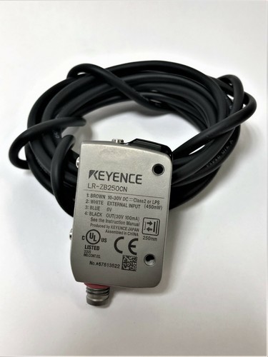 KEYENCE LR-ZB250CN LASER PROXIMITY SWITCH GREAT CONDITION *TESTED AND ...