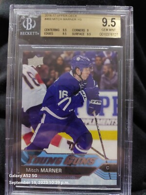 2016-17 SERIES 2 UD Young Guns 468 MITCH MARNER RC Rookie CARD GEM MINT ...