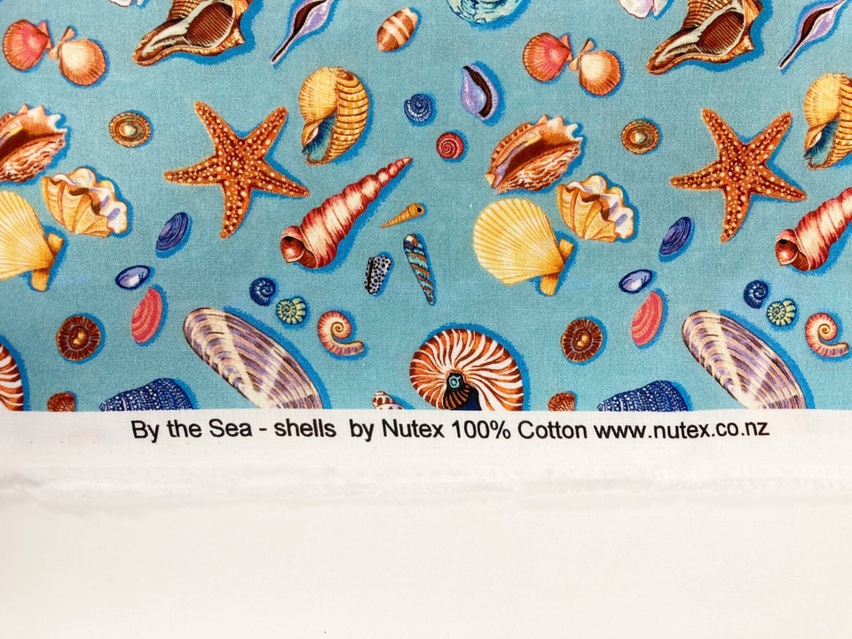 Seaside Cotton Fabric Mixed Ocean Nautical Sea Beach Patchwork Craft ...