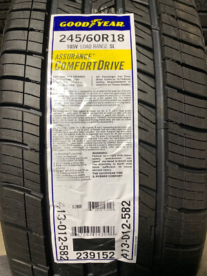 4 New 245 60 18 Goodyear Assurance Comfort Drive Tires | eBay