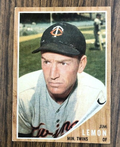1962 topps baseball High Number Jim Lemon Twins 510 Ex+ | eBay
