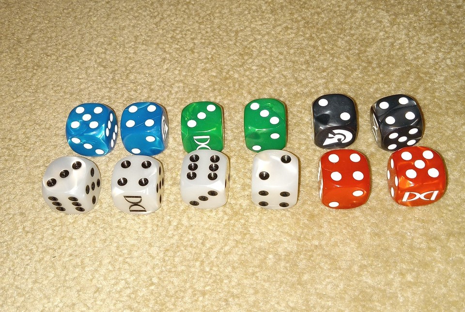 Lot of 12 OGRE Steve Jackson Games Designer's Edition Jumbo Dice ...