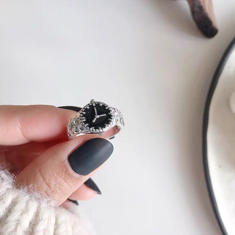 Simple Watch Design Style Personality Girl Trendy Classic Ring Creative ...