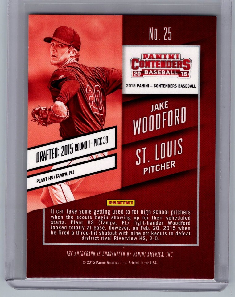 2015 Panini Contenders #25 Jake Woodford Draft Ticket Autographs | eBay