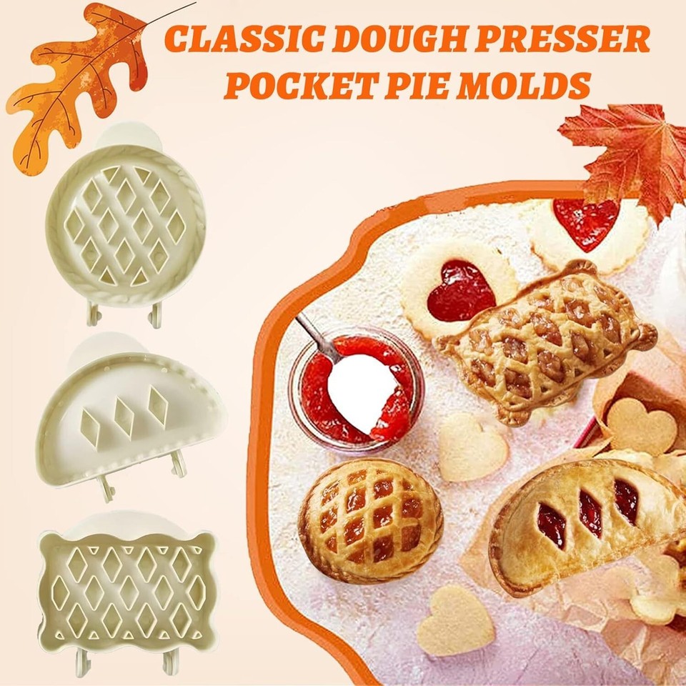 Classic Mini Hand Pie Molds One Press Autumn Cottage Pie Set Fall Hand ...