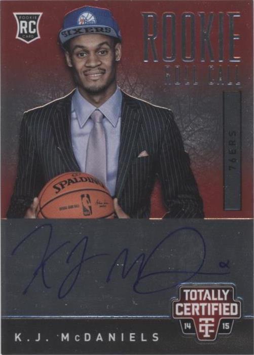 2014-15 Panini Totally Certified - Rookie Roll Call Autographs K.J ...