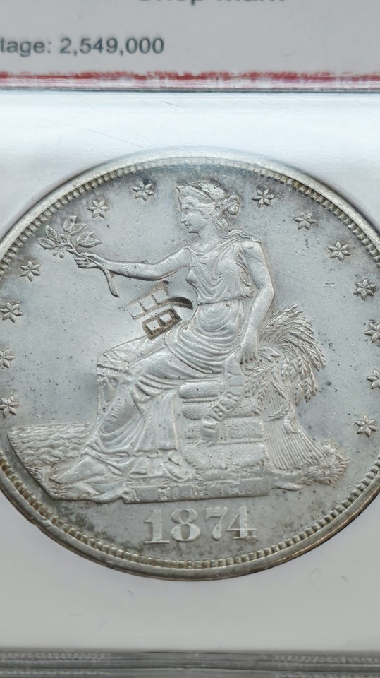 1874-S Trade Dollar Chop Mark Silver US Coin PCI Graded coin | eBay