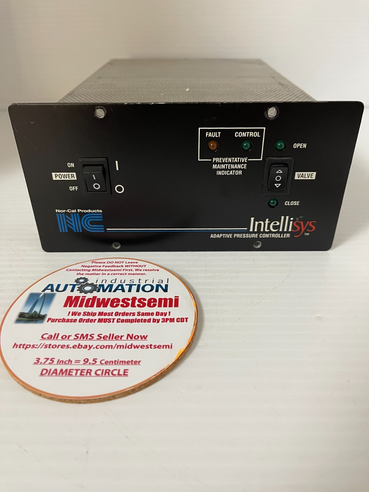 FOR PARTS NOR-CAL APC-200-A INTELLISYS ADAPTIVE PRESSURE CONTROLLER S/N ...