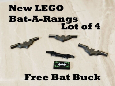 New LEGO Batman Weapons Lot of 4 Batarang BAT A RANG Free Bat Buck Dark ...