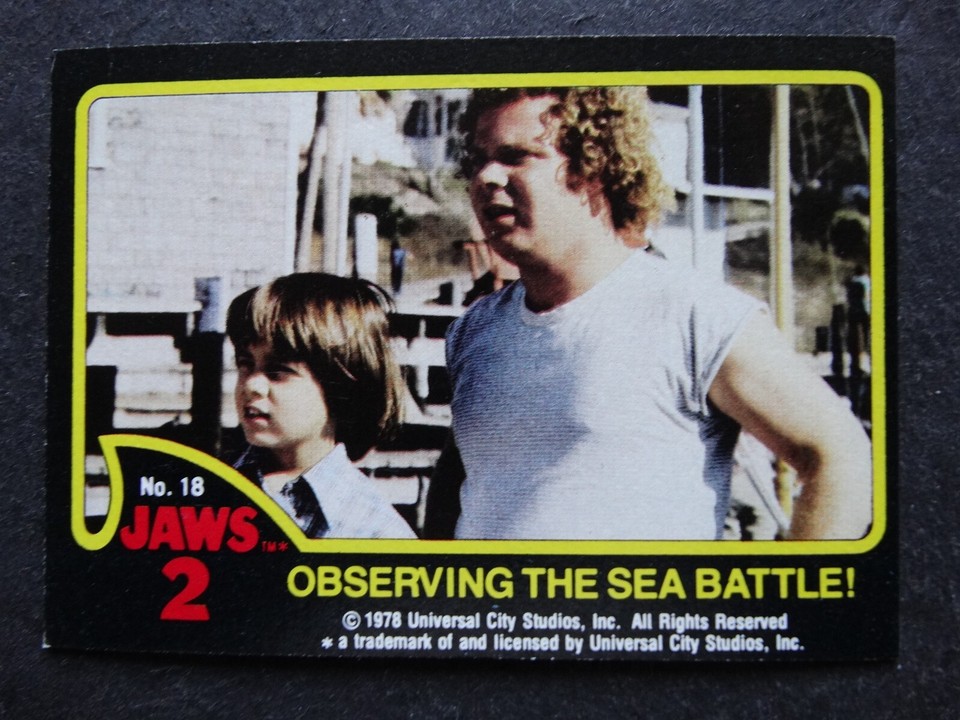 1978 Topps Jaws 2 Shark Movie Trading Card Complete Your Set You U Pick ...