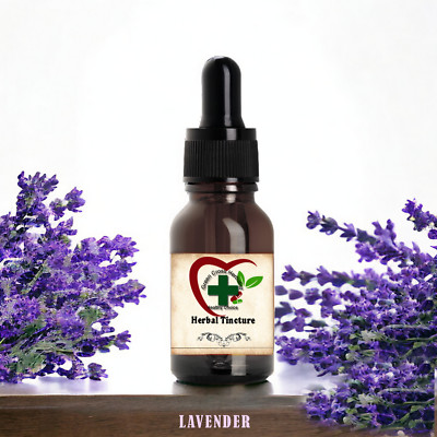 LAVENDER Tincture ORGANIC Extract ALCOHOL FREE Herb Liquid Herbal ...