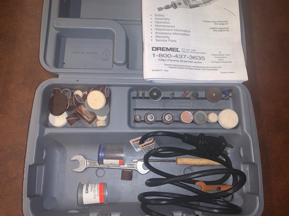Dremel Multipro Rotary Tool Two-Speed Model 285 15k & 35k RPM Full Kit ...