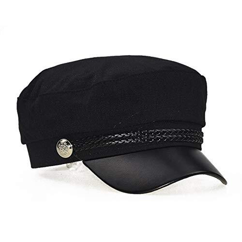 Chauffeur Hat for Men Women Classic Vintage Newsboy Cap One Size Black ...