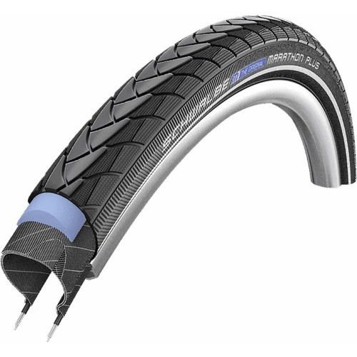 Pneu Schwalbe Marathon Plus 28' 700X38 Noir Reflex Rigide - Imperméable ...
