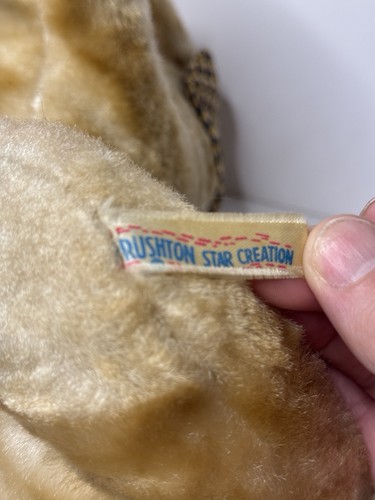 RUSHTON Star Creations Rubber Face Bulldog W/Beret Vintage 1950's Plush ...