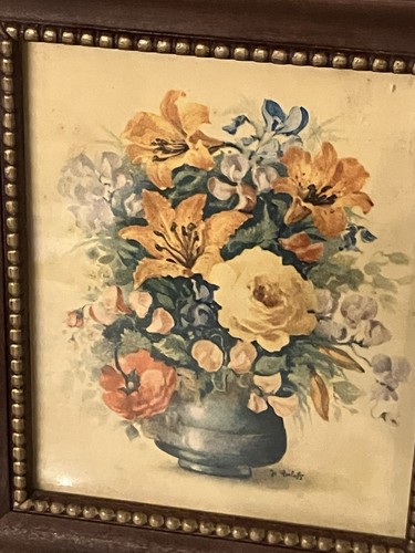 Set Two Rare Mini Jo Roelofs Floral Prints HTF Collectable French ...