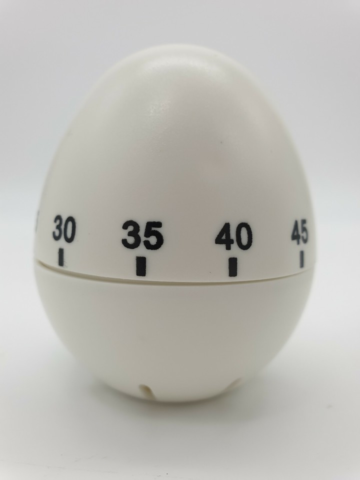 Eieruhr Küchentimer Timer Uhr 59 Minuten weiß Ei / Koch mechanisch ...