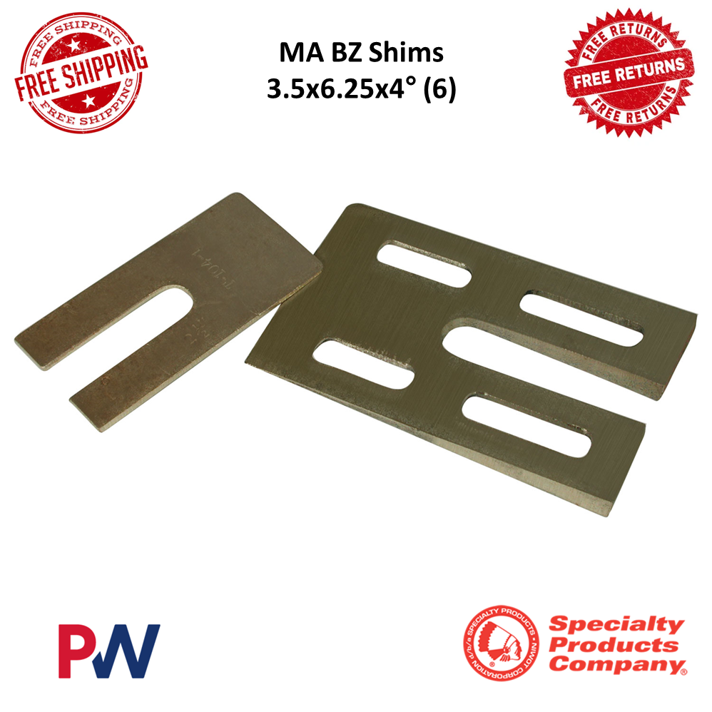 SPC Performance Manganese Pinion Angle Shims 3.5x6.25x4.0 (6) Universal ...