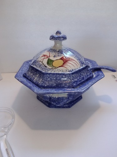 Molly Dallas Splatterware Tureen With Ladle And Lid 10" Diameter 1994 ...