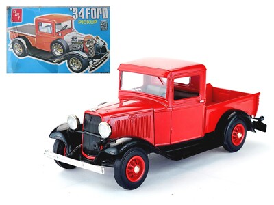 PRO BUILD Original 1974 Kit AMT Street Rods '34 Ford Pickup #T145 1/25 ...